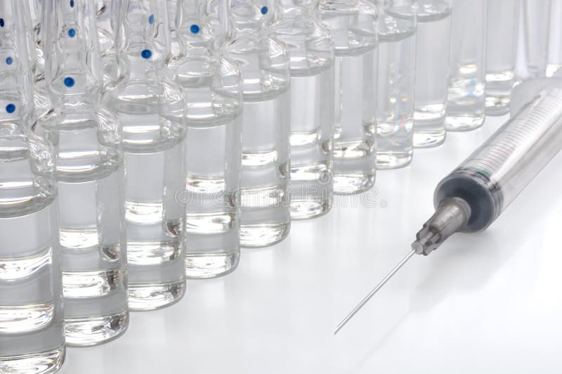 Single use syringe stock photo. Image of glass, health - 15581128