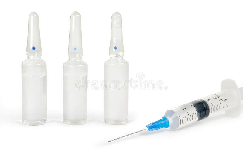 Single use syringe stock image. Image of vaccine, health - 19024327