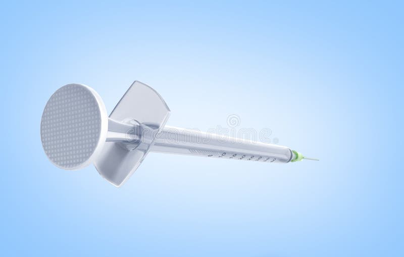 Single-use Syringe 3d Render Isolated on White Background Stock ...