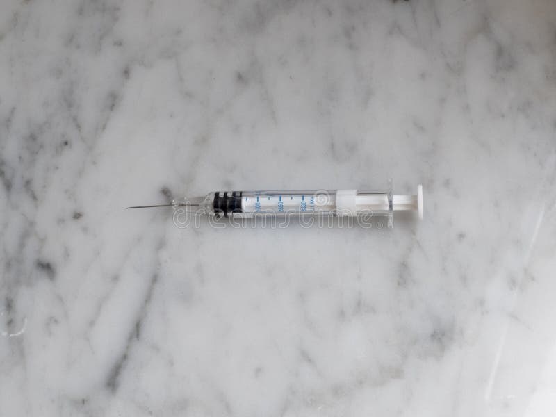 Single used syringe. stock image. Image of disposable - 112681329