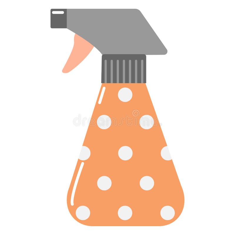 Single Vector Clipart Atomizer. Garden, Home Tools. Polka Dot Water ...