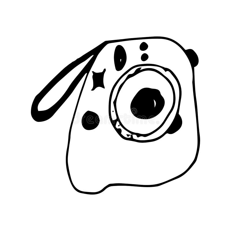 A Single Vector Element is a Funny Camera Stock Vector - Illustration ...