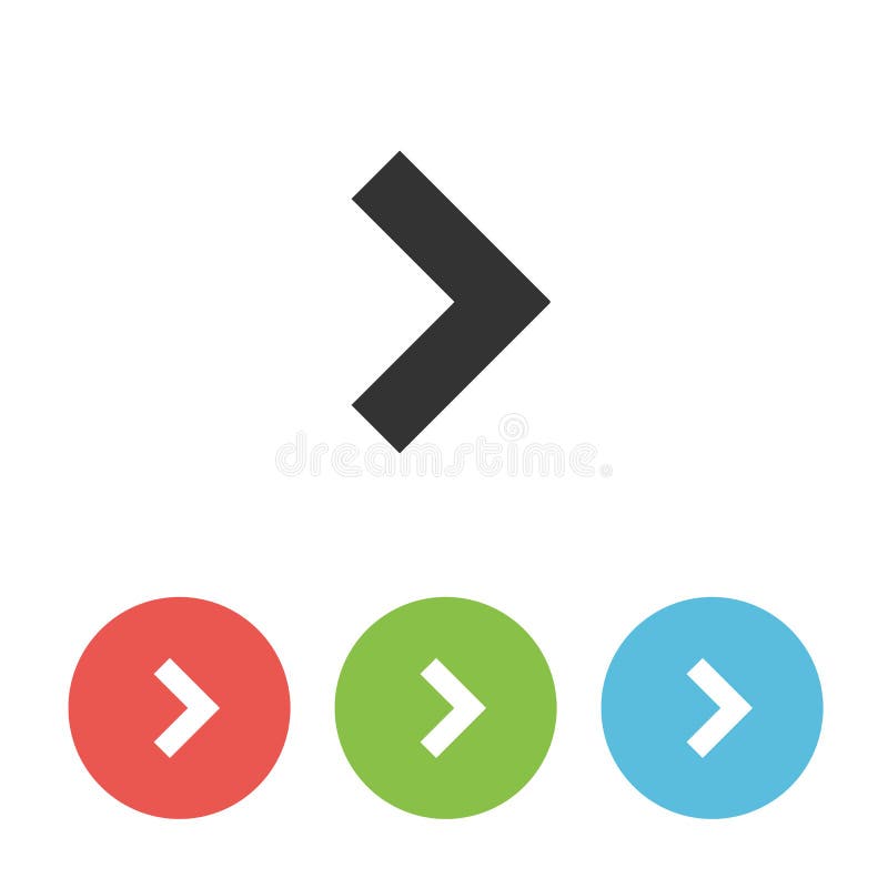 Single Vector Arrow for Webdesign Stock Vector - Illustration of flat ...