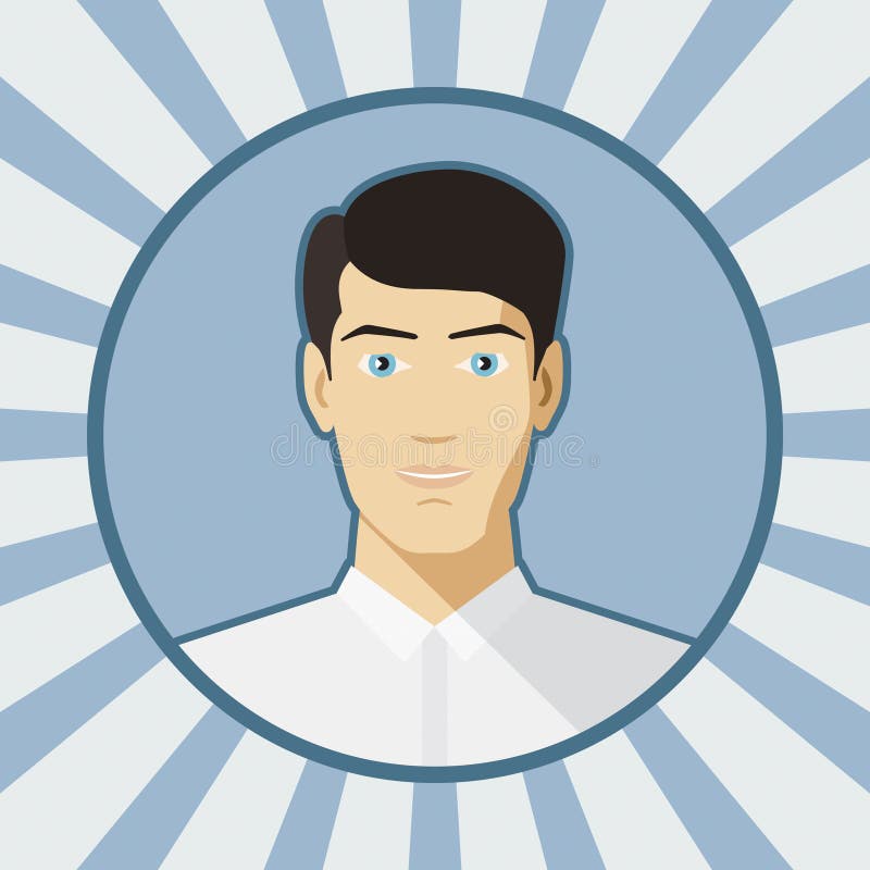 Single vector man avatar. stock vector. Illustration of attractive ...
