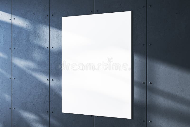 Single Vertical White Canvas Mockup on Textured Wall, Gallery Shadow ...