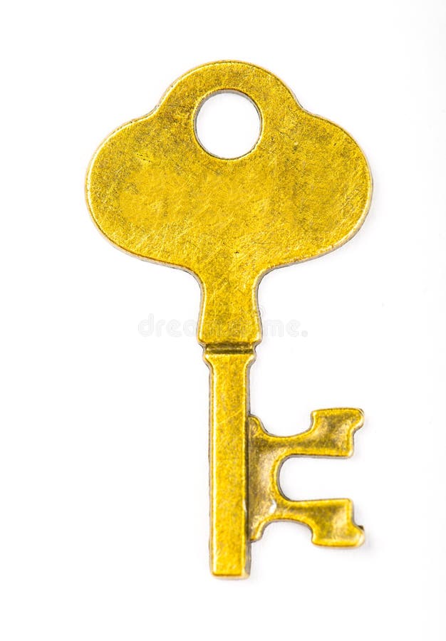 Single Vintage Key Background. Stock Photo - Image of safety, bronze ...