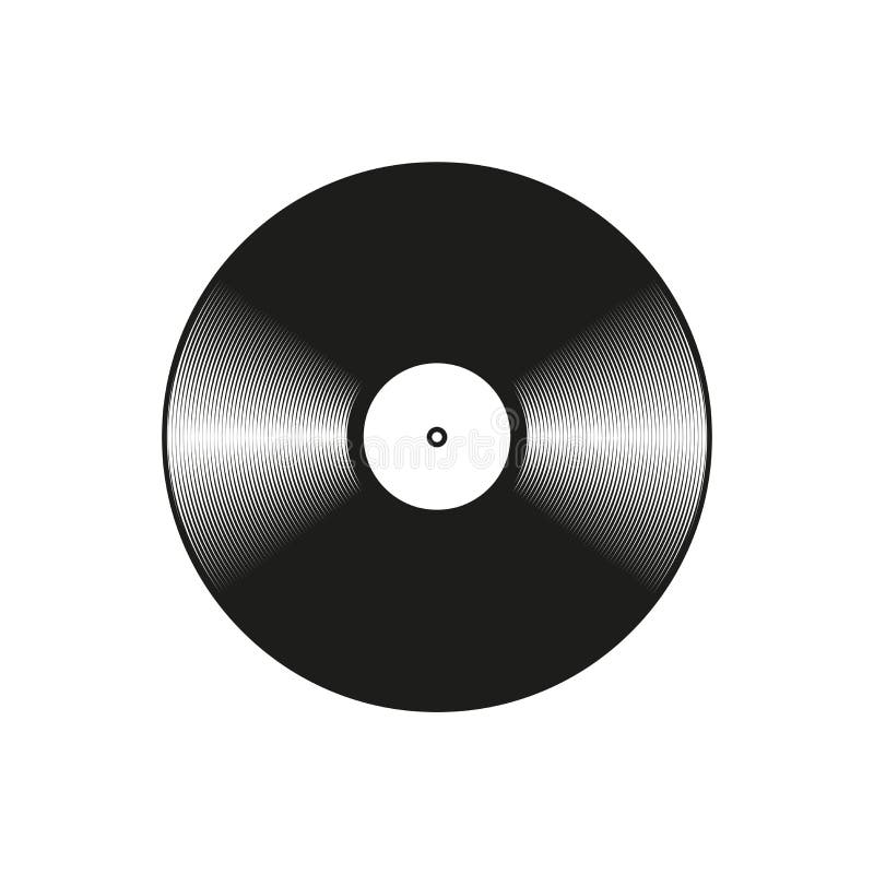 Single Vinyl Record Icon Vector Retro Vintage Stock Vector ...