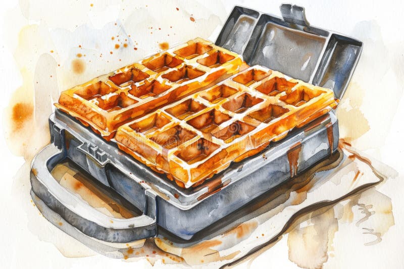 A Single Waffle Served on a Plate, Perfect for Breakfast or Brunch ...