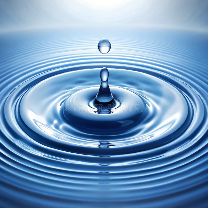 Clean Water Drop Design stock illustration. Illustration of minimalist ...