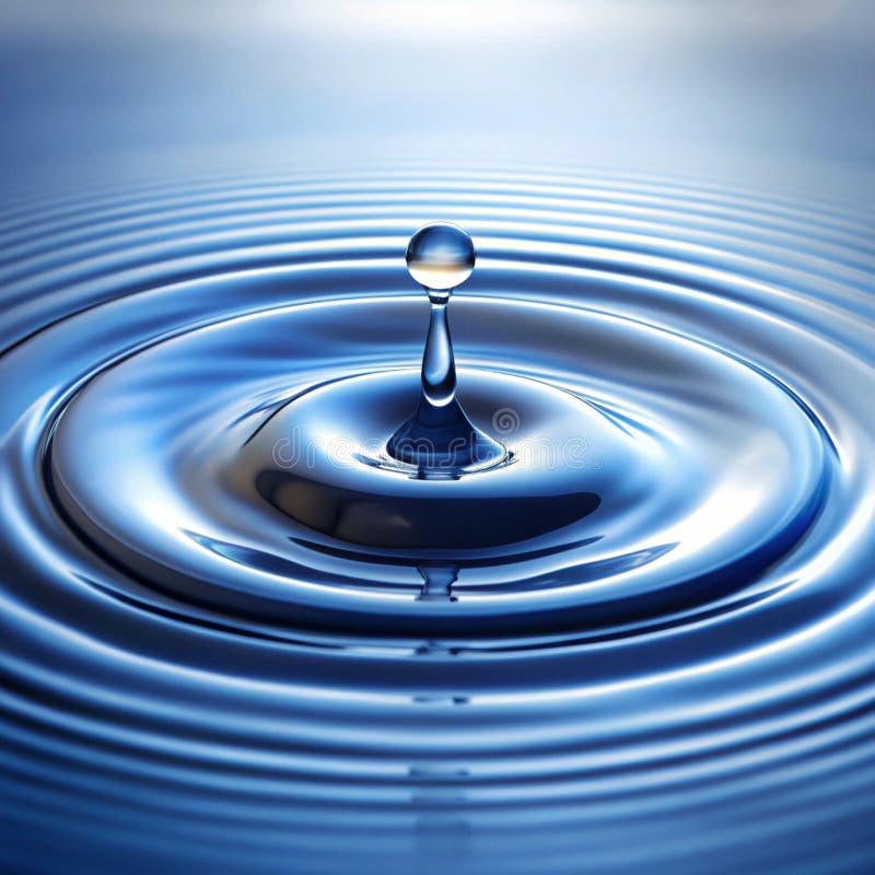 Clean Water Drop Design stock illustration. Illustration of water ...