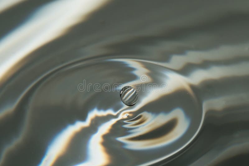 A Single Water Droplet Falling Stock Image - Image of aqua, nature ...