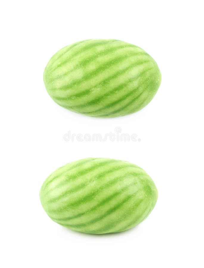 Single Watermelon Candy Isolated Stock Image - Image of horizontal ...