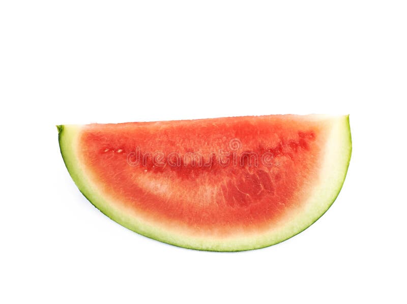 Single Watermelon Slice Isolated Stock Image - Image of studio, seed ...