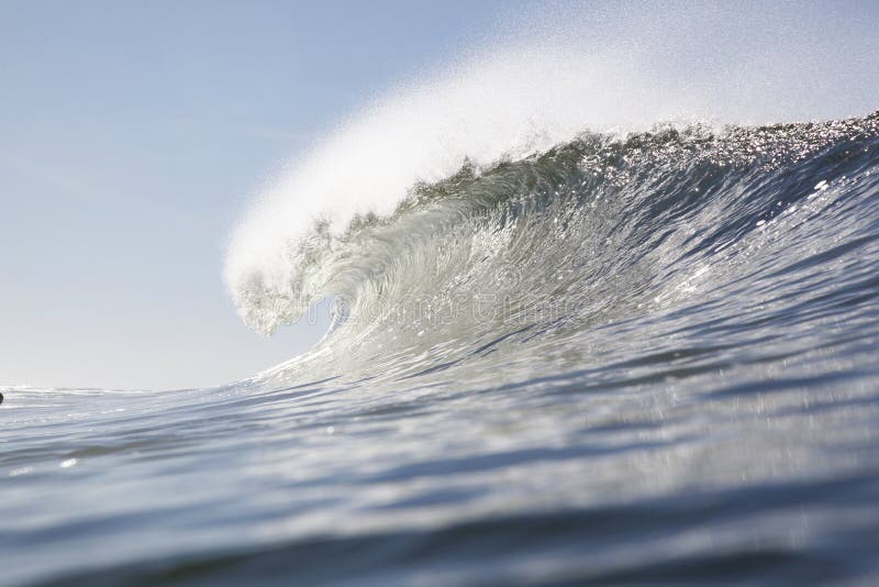Single Wave Crest at Line Up Stock Photo - Image of powerfull, alone ...