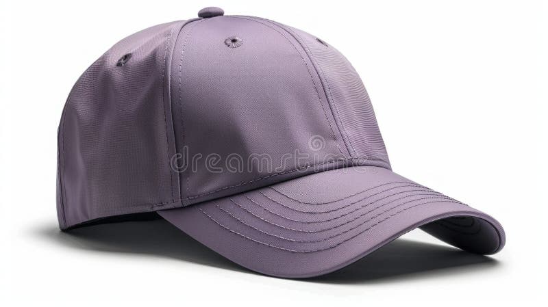 Single, Well-worn Baseball Cap with a Lavender-colored Cap Rests on a ...