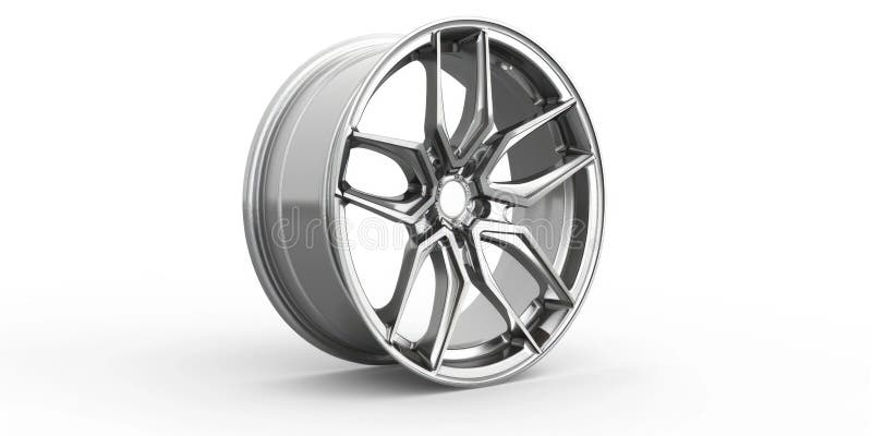 Wheel on White Background stock illustration. Illustration of ...