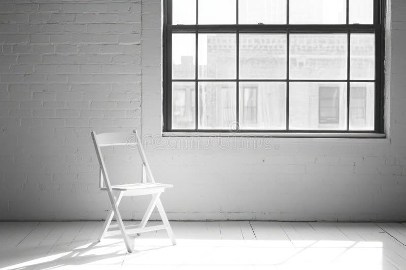Chair by Window stock image. Image of interior, building - 376586487