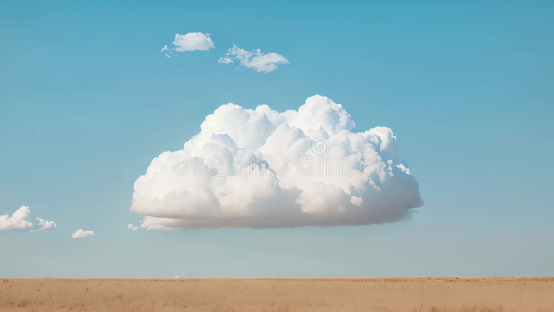 Single White Cloud Alone in the Blue Sky Stock Video - Video of nature ...