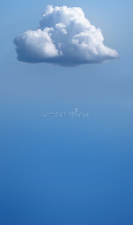 Beautiful single cloud stock image. Image of background - 20246123