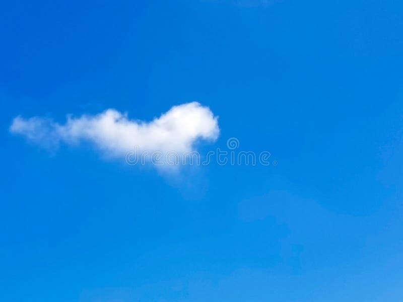 Single white cloud in sky stock photo. Image of single - 98904562