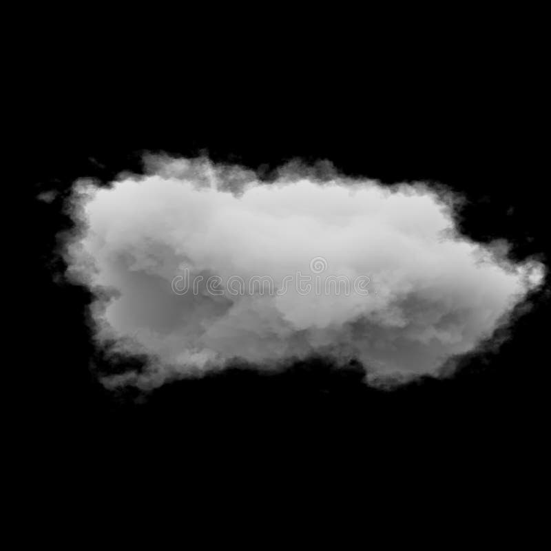 Single White Cloud with Transparent Background Stock Illustration - Illustration of energy ...