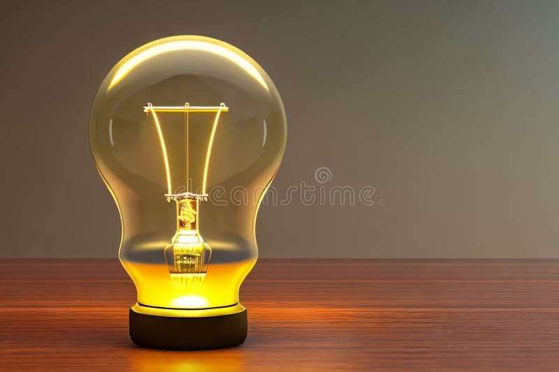 A Single White E27 Light Bulb. Electricity, Illumination, Idea Concept ...