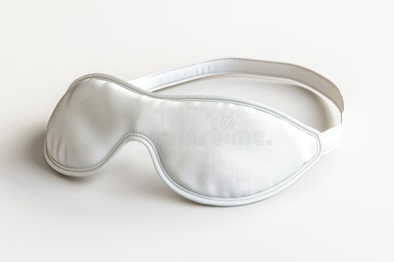 A Single White Eye Mask Lying on a Flat Surface, Great for Close-up ...