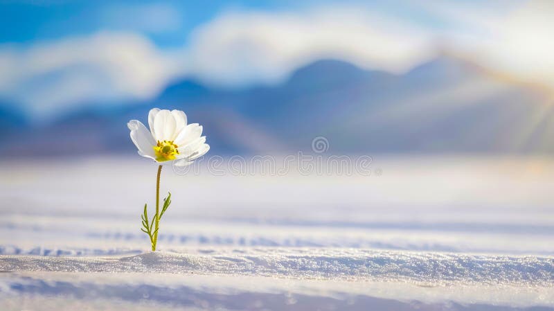 A Single White Daisy with Water Droplets on a Black Surface Stock Image ...