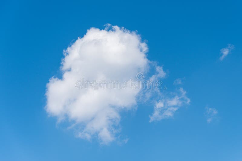A Single Cloud in a Blue Sky Stock Image - Image of clear, flying ...