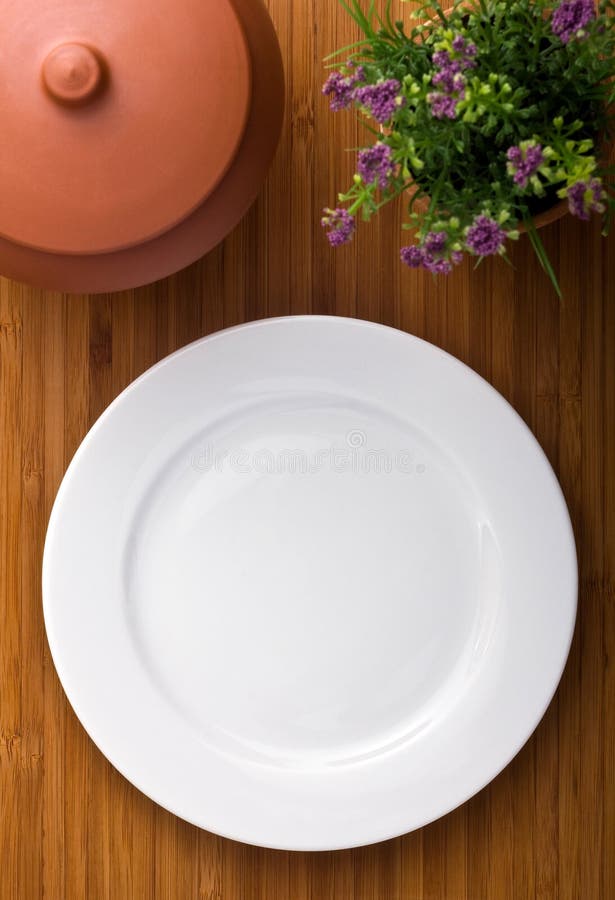 Single White Flower Stem Standing in a Garden. Stock Photo - Image of ...