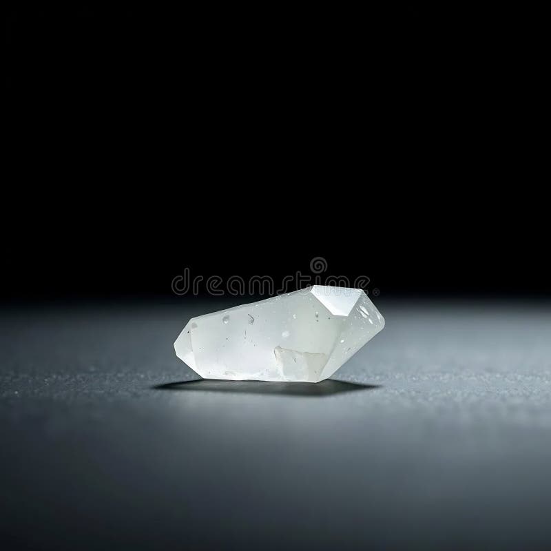 Single White Quartz Crystal Stock Illustration - Illustration of ...