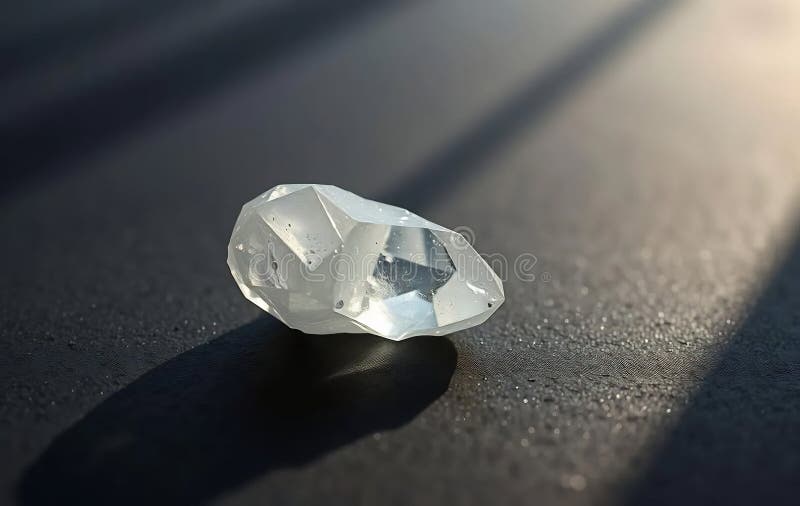 Single White Quartz Crystal Stock Illustration - Illustration of serene ...