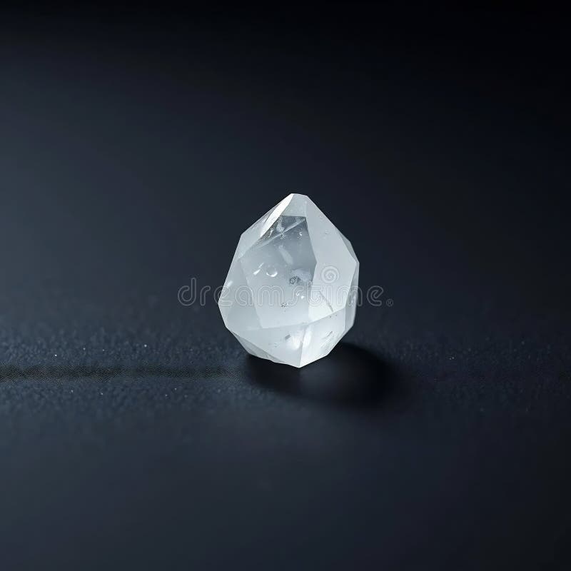 Single White Quartz Crystal Stock Illustration - Illustration of ...