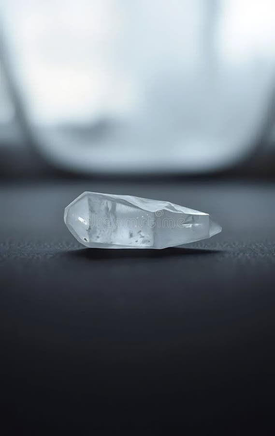 Single White Quartz Crystal Stock Illustration - Illustration of ...