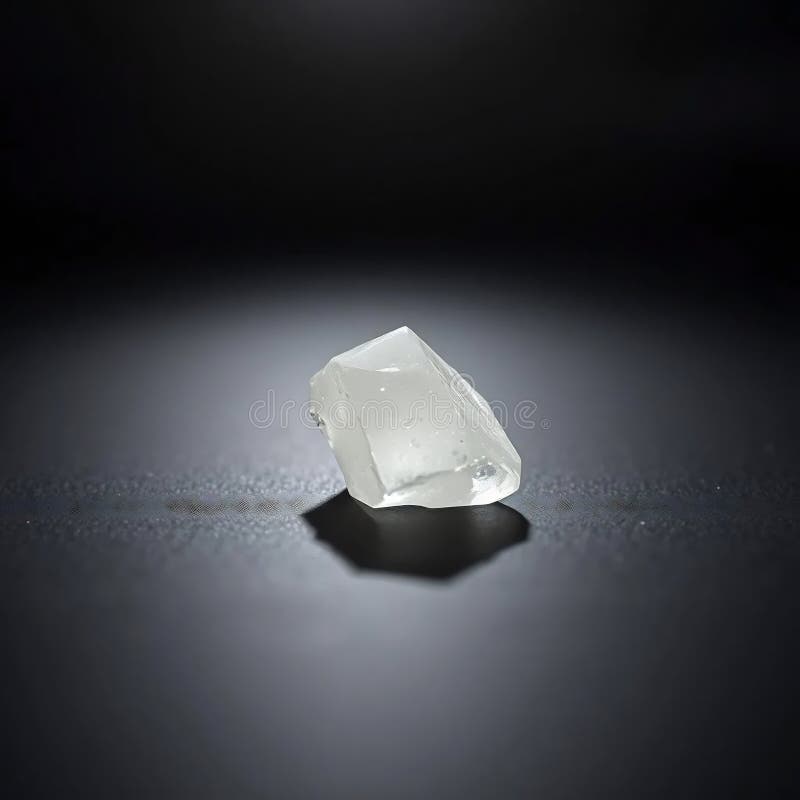 Single White Quartz Crystal Stock Illustration - Illustration of ...