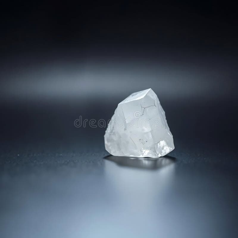 Single White Quartz Crystal Stock Illustration - Illustration of serene ...