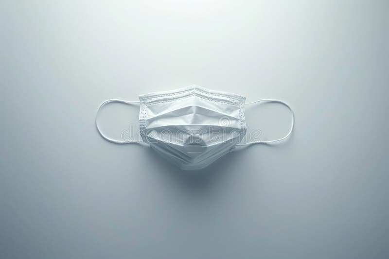 A Simple White Mask stock illustration. Illustration of prevention ...