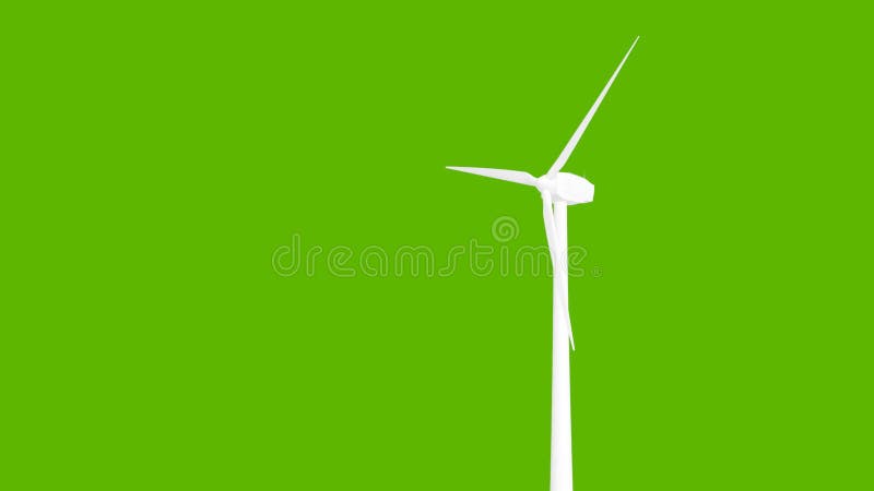 Wind Turbine, Rotation Animation, Seamlessly Loopable. 3D Rendering ...