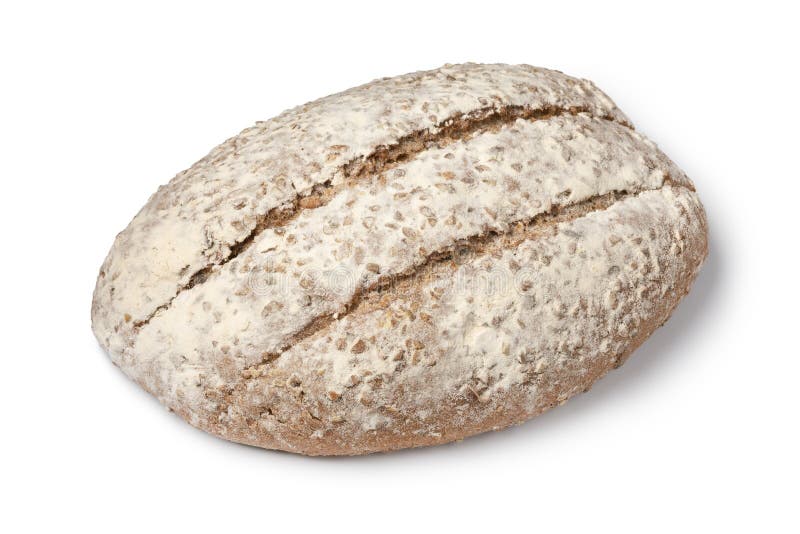 Single Whole PavÃ© Bread, Multi Grain Bread, on White Background Stock ...