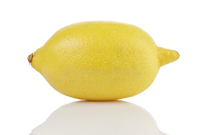Single whole ripe lemon stock image. Image of ripe, single - 45715373