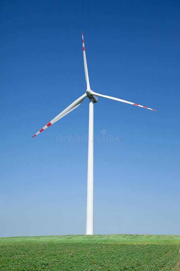 A Single Wind Turbine In West Texas Stock Image - Image of snyder ...