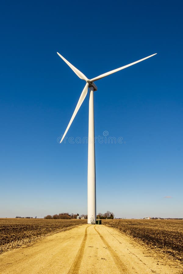 Single wind turbine stock image. Image of wind, clean - 142900015