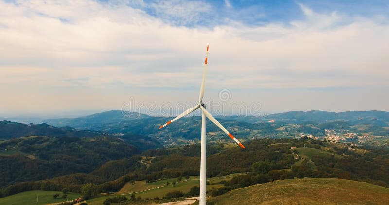 Single wind turbine. stock photo. Image of generation - 101383432