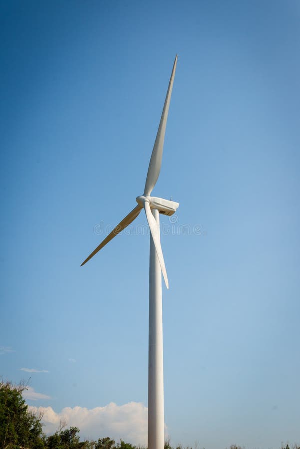 Single Windmill for Generating Electric Power Stock Image - Image of ...