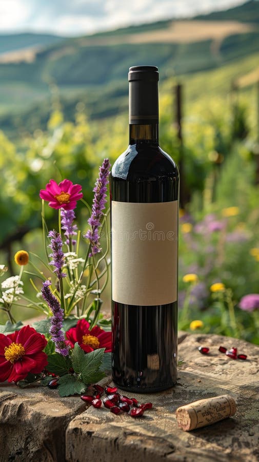 Single Wine Bottle Mockup in Natural and Kitchen Settings Customizable ...