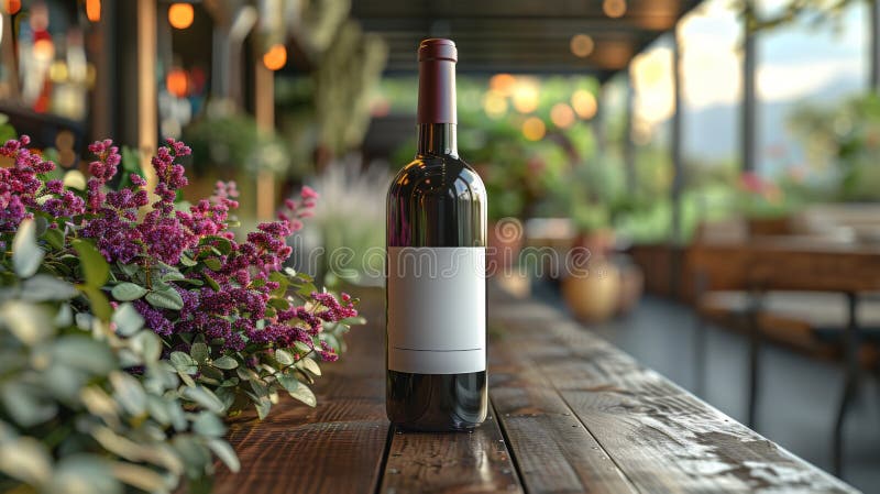 Single Wine Bottle Mockup in Natural and Kitchen Settings Customizable ...