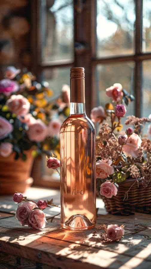 Single Wine Bottle Mockup in Natural and Kitchen Settings Customizable ...