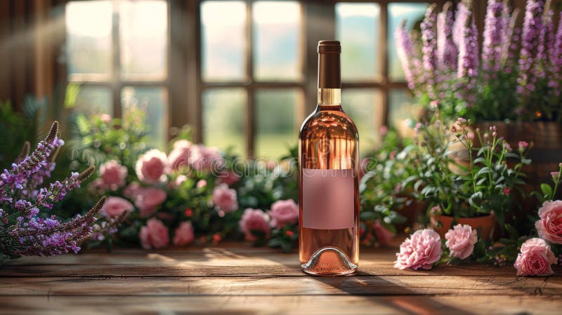 Single Wine Bottle Mockup in Natural and Kitchen Settings Customizable ...