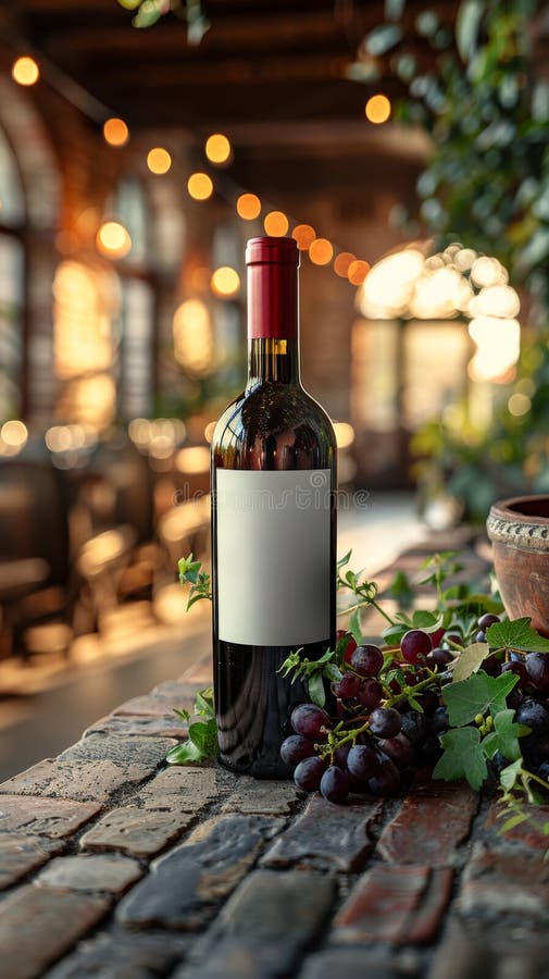 Single Wine Bottle Mockup in Natural and Kitchen Settings Customizable ...