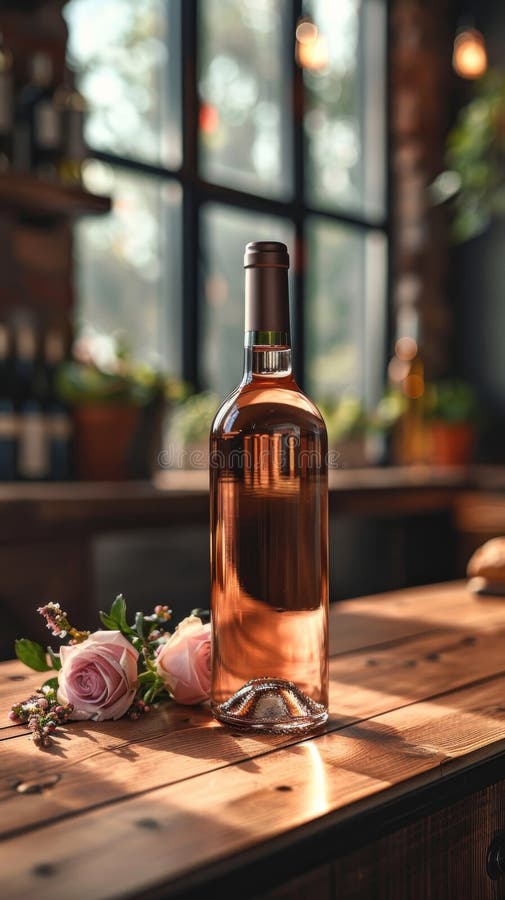 Single Wine Bottle Mockup in Natural and Kitchen Settings Customizable ...